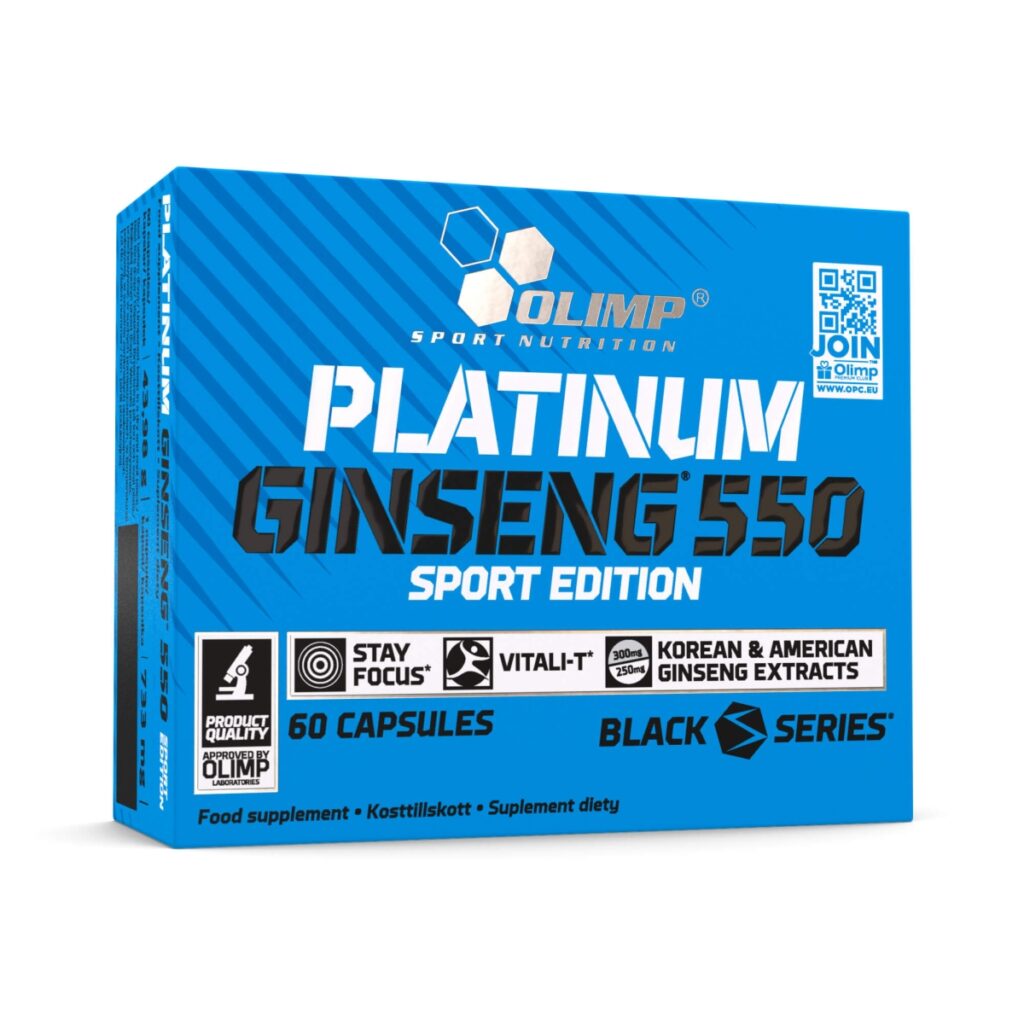 Olimp Platinum Ginseng® 550 Sport Edition – 60 Capsules - Sport ...