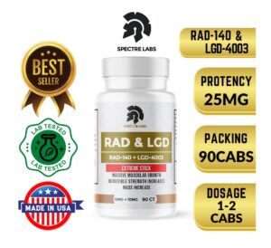 RAD & LGD (stack) RAD 140 15mg + LGD 4033 10mg 25mg total per cap 90 ...